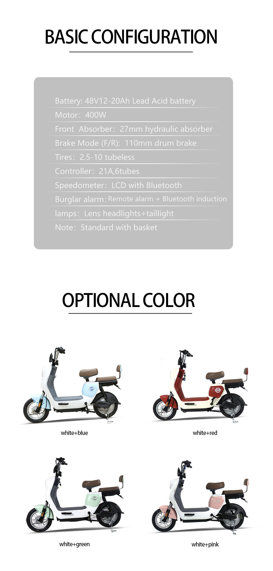China DDX Electric Scooter Lightweight Electric Bike E-Bike With Front ...